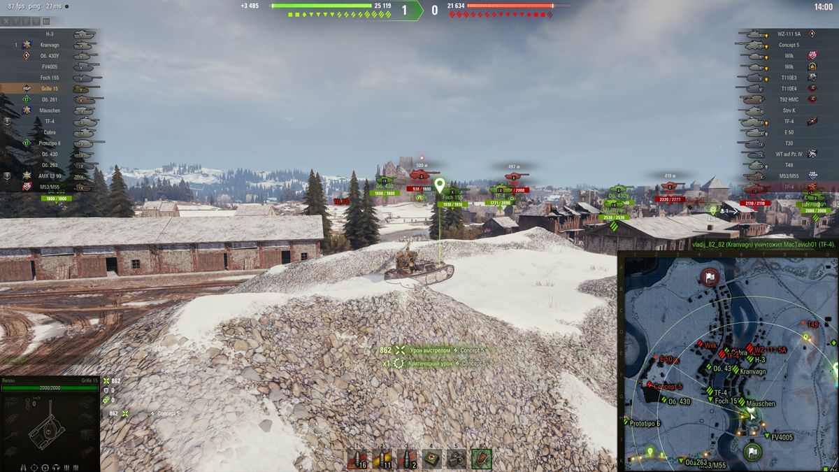 Positions by WotStat