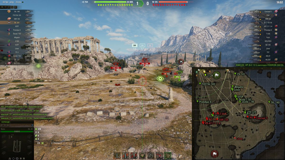 Positions by WotStat